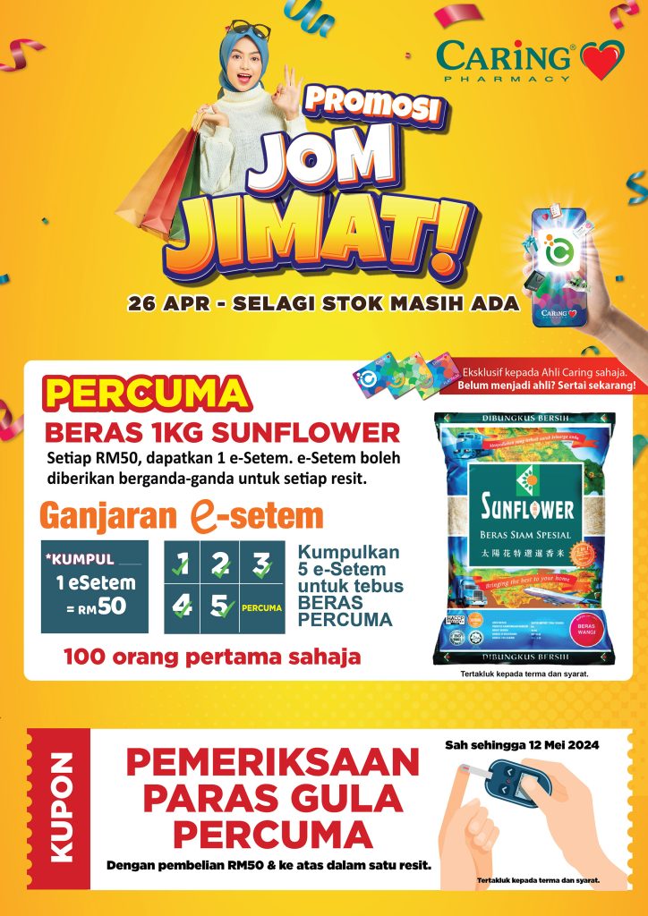 Promosi Jom Jimat | CARiNG Pharmacy
