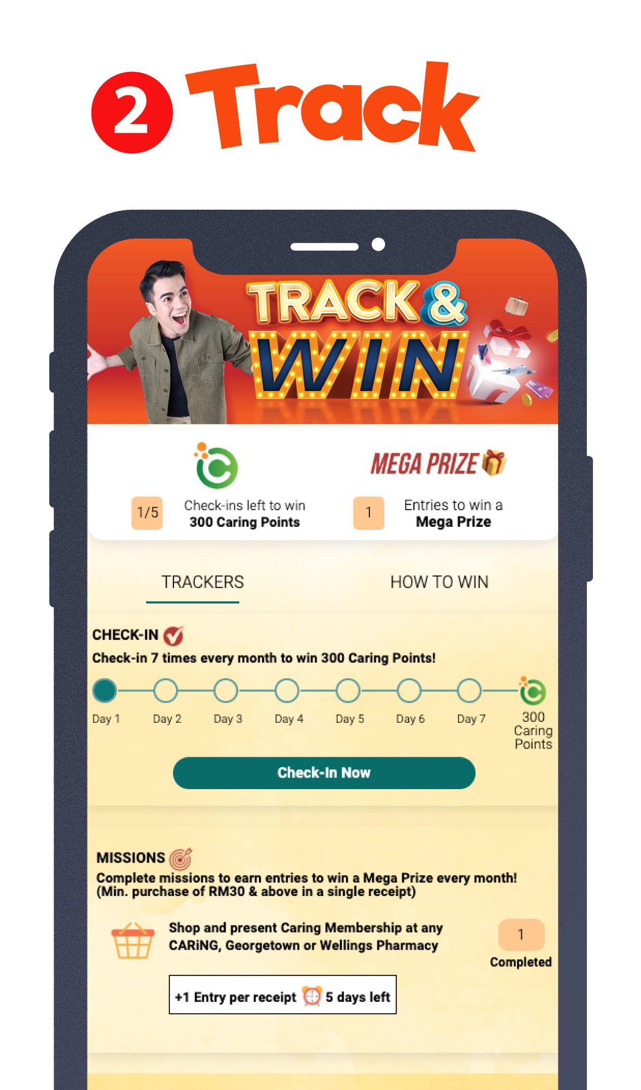 Track and Win - CARiNG Pharmacy