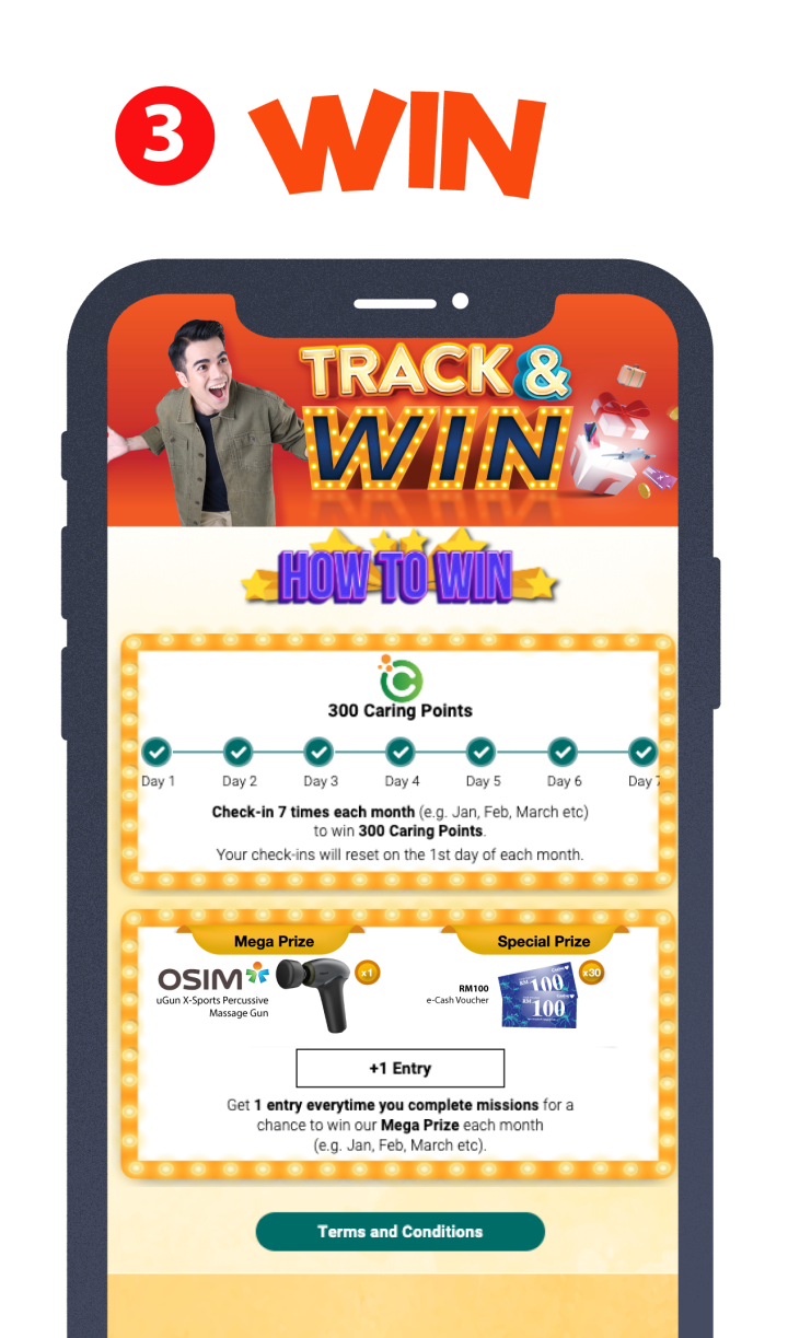 Track and Win - CARiNG Pharmacy